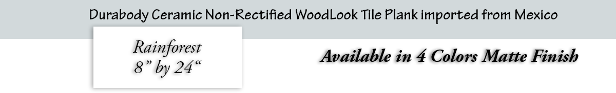 Rainforest Durabody® Ceramic WoodLook Tile Plank|Modern Image Interiors